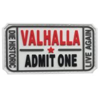 China Custom Soft PVC Rubber Logo Patch Pantone Color Valhalla Entrance Ticket 50pcs for sale