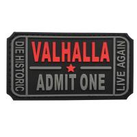 China Custom Soft PVC Rubber Logo Patch Pantone Color Valhalla Entrance Ticket 50pcs for sale