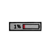 China Military Hook Loop Tactics Morale Embroidered Patch Power Display Energy Display for sale