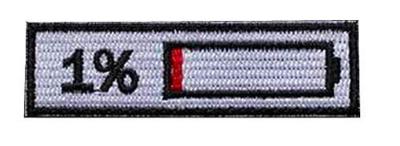 China Military Hook Loop Tactics Morale Embroidered Patch Power Display Energy Display for sale