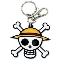 China Custom Soft PVC Rubber Keyring Skull Silicone Keychain 2D 3D Logo for sale