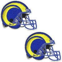 China Custom Embroidered Iron On Sew On Patch 150mm Football Team Helmet Logo for sale