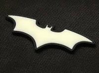 China Custom Batman GID PVC Rubber Patches Morale Quality Pantone Color Low MOQ 50pcs for sale
