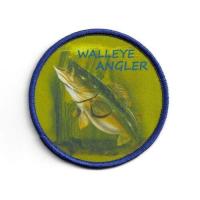 China Custom Dye Sublimation Fishing Patch Iron On Plastic Backing 100pcs MOQ for sale