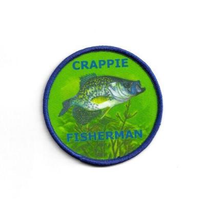 China Custom Dye Sublimation Patch Iron On Applique Handmade Edge Merrow 100pcs MOQ for sale