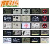 China Reverse American Flag Embroidered Patch Patriotic USA Shoulder Patch 100 Pcs MOQ for sale