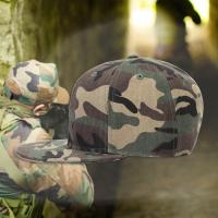 China Custom Camouflage Mesh Cap USA Flag Patch Side Embroidered Logo Hat for sale