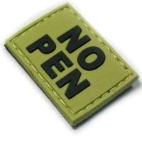 China Custom No Penicillin PVC Rubber Patches Velcro Backing Pantone Color 50pcs for sale