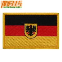 China Imperial Germany Flag Patch With Eagle Embroidered Sew On Iron On 100PCS MOQ Custom for sale