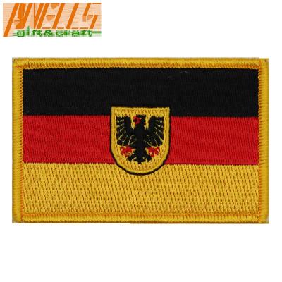 China Imperial Germany Flag Patch With Eagle Embroidered Sew On Iron On 100PCS MOQ Custom for sale