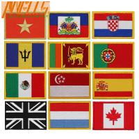 China Custom Morocco Flag Patch Tactical Sew-On Embroidered Patch 100 PCS MOQ for sale