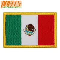 China Spain Flag Patch Sew-On Morale Tactical Travel Patches Spanish Flag Military Embroidered Patch 100PCS MOQ for sale
