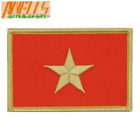 China Spain Flag Patch Sew-On Morale Tactical Travel Patches Spanish Flag Military Embroidered Patch 100PCS MOQ for sale