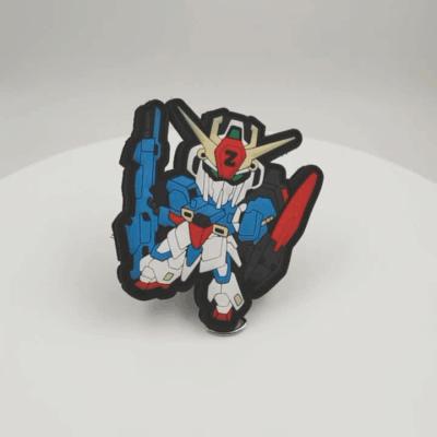 China Custom Pantone Color 2D 3D Morale PVC Patch Customized Robot Design 50pcs MOQ for sale