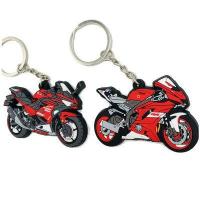 China Custom 3D Yamaha Motorbike PVC Key Chain Speedometers Soft Rubber 2D 3D Logo for sale