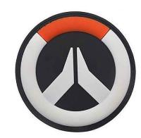 China Military Hook Loop Tactics Morale PVC Patch Overwatch Logo Heat Press for sale
