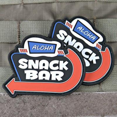 China Custom PVC Iron On Patch 3D Morale Patch for Military Police Outdoor Use for sale