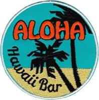 China Custom Embroidered Patch Sew On Iron On Beach Hawaii Palm Tree Design 100% Embroidery for sale