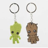 China Custom PVC Keychain 2D 3D Rubber Guardians of the Galaxy Logo Printing 5cm for sale