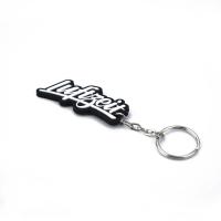 China Custom PVC Keychain 2D 3D Rubber Keychain Personalized Logo PMS Color 50mm for sale