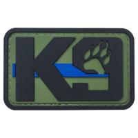 China K9 Dog Morale PVC Patch Military Tactical Emblem Badges Hook Back Rubber Patch for sale