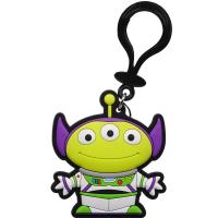 China Custom Soft PVC Keychain Toy Story Alien Buzz Lightyear 3D Rubber Keychain 5cm for sale