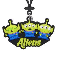 China Custom Soft PVC Keychain Toy Story Alien Buzz Lightyear 3D Rubber Keychain 5cm for sale