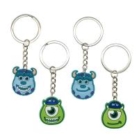 China Custom Soft PVC Keychain Cute Cartoon Monster University Design 3D Rubber Keychain for sale