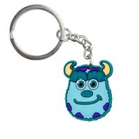 China Custom Soft PVC Keychain Cute Cartoon Monster University Design 3D Rubber Keychain for sale
