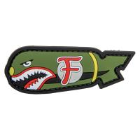 China Custom PVC Morale Patch Orca Tactical Velcro Backing 90mm Diameter for sale