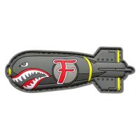 China Custom PVC Morale Patch Orca Tactical Velcro Backing 90mm Diameter for sale