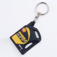 China PVC Promotional Silicone Rubber Keychain Shell Custom Logo Printing for sale