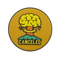 China Custom Washable PVC Patch Iron On Backing Mushroom Cloud Patch 3D Military Tactical Embroidered for sale