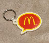 China Custom Soft PVC Rubber Keychain Durable Promotional Key Ring 2.5cm Size for sale
