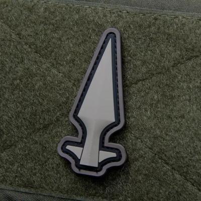 China Custom PVC Rubber Patches Morale Iron On Embroidered Patch 3D Molded Waterproof for sale