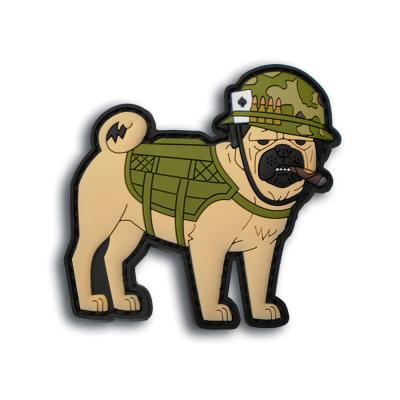 China Custom PVC Rubber Patch 90mm Diameter 6 Colors Iron On Velcro Backing Tactical Morale for sale