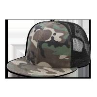 China Custom Embroidered Camo Snapback Hat 56-58cm Washed Cotton Adjustable Baseball Cap for sale