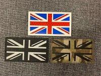 China Custom Camo UK Union Jack IR Reflective Morale Flag Tactical Patches 50pcs for sale