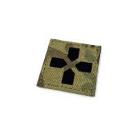 China Custom Reflective Cross Medic Patch Multicam Tactical Embroidered Patch 50pcs Minimum for sale