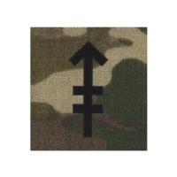 China Custom Camo Fabric IR Patch Twill Infrared Light Machine Gun Patches 50pcs Low MOQ for sale