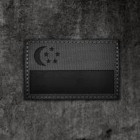 China Custom Singapore Flag Infrared Reflective IR Patch Military Tactical Morale Badge Emblem 50pcs for sale