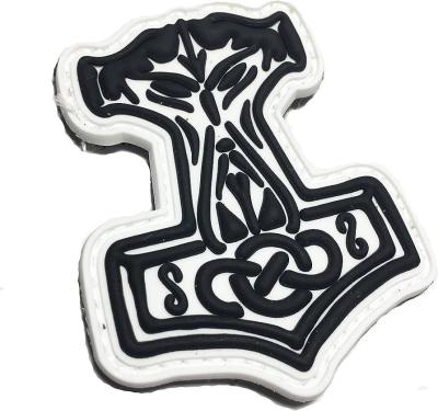 China Custom PVC Morale Patch The Viking Tactical Emblem Durable 3D Rubber Patch for sale