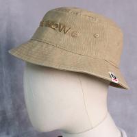 China Washed Cotton Bucket Hats 56-58cm with 3D Embroidery Patch Logo Custom for sale