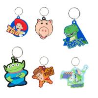 China Custom Soft PVC Rubber Keychain Zip Puller Toy Story Woody Design 3D Molded for sale