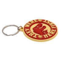 China Jurassic World Soft PVC Key Chain Custom Rubber Keychain With Ring Attachment for sale
