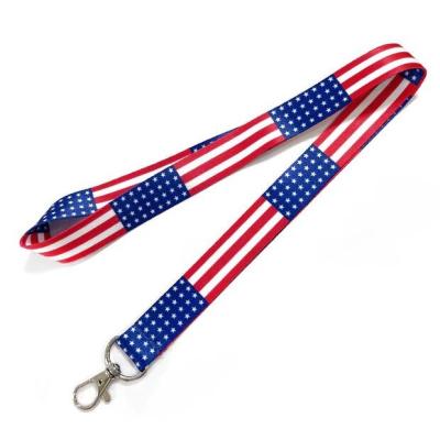 China Custom Nylon Lanyard with Logo Print 100pcs MOQ Promotional ID Badge Holder for sale