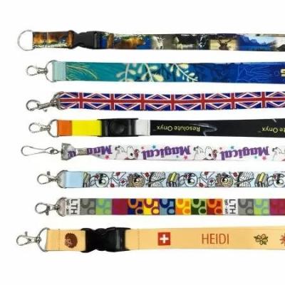 China Custom Logo Printed Nylon Lanyard with Quick Release 100pcs MOQ 90cm Length for sale