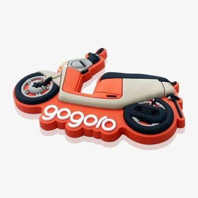 China Custom PVC Rubber Patch Fridge Magnet for Gogoro Motorbike Personalised 3D Design for sale