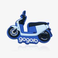 China Custom PVC Rubber Patch Fridge Magnet for Gogoro Motorbike Personalised 3D Design for sale