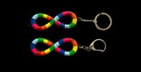 China Custom Neurodiversity PVC Rubber Keychain Promotional Gift Low MOQ 2cm for sale